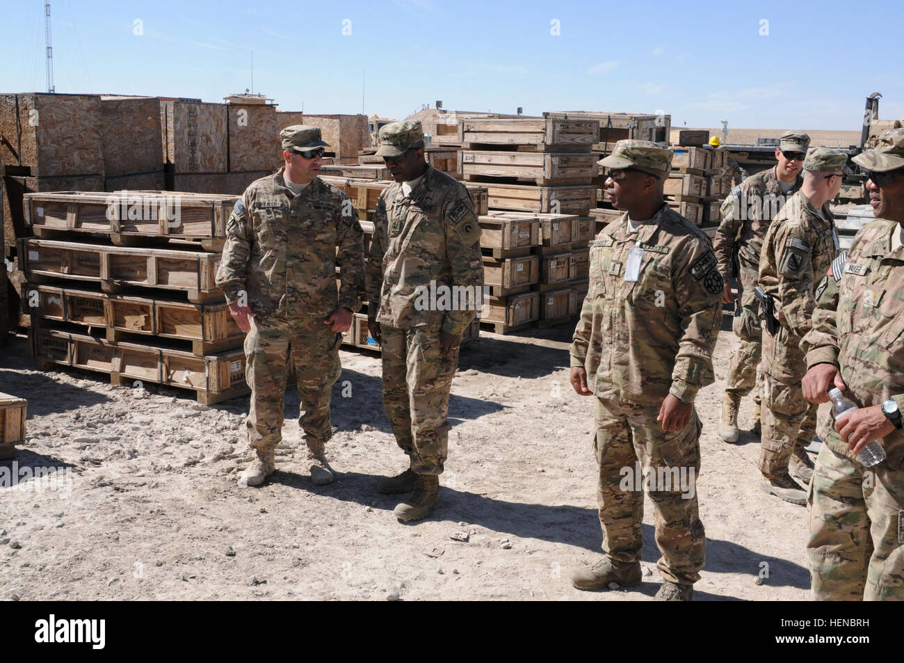 Soldiers from the 1103rd Combat Sustainment Support Battalion, attached ...