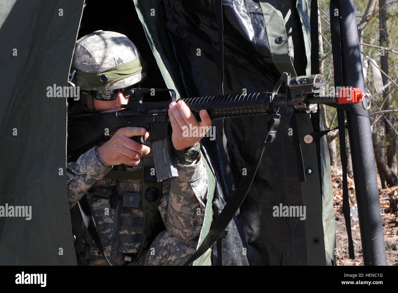 U.S. Army Sgt. Ole Olsen, a transportation management coordinator with ...