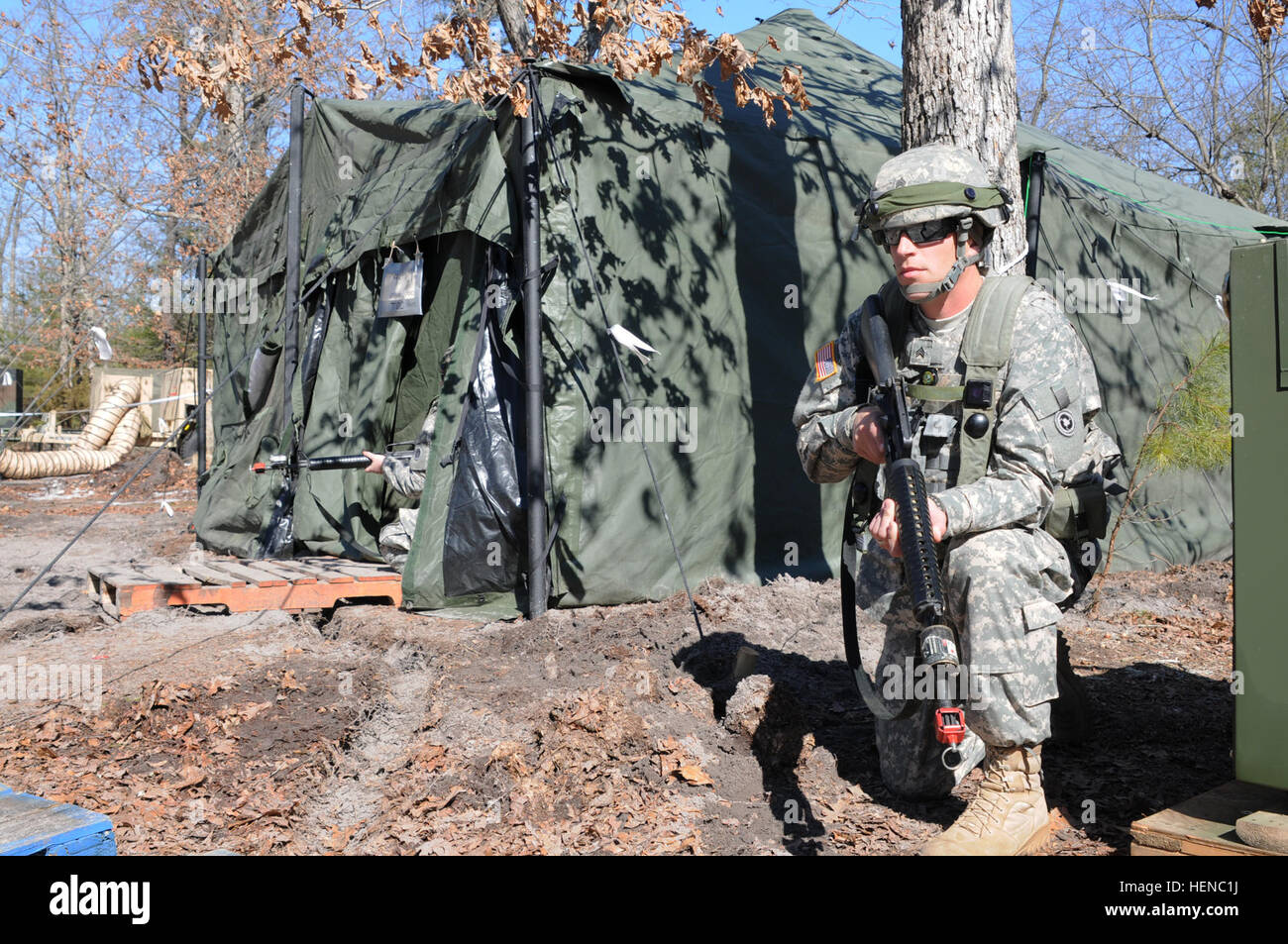 U.S. Army Sgt. Ole Olsen, a transportation management coordinator with ...