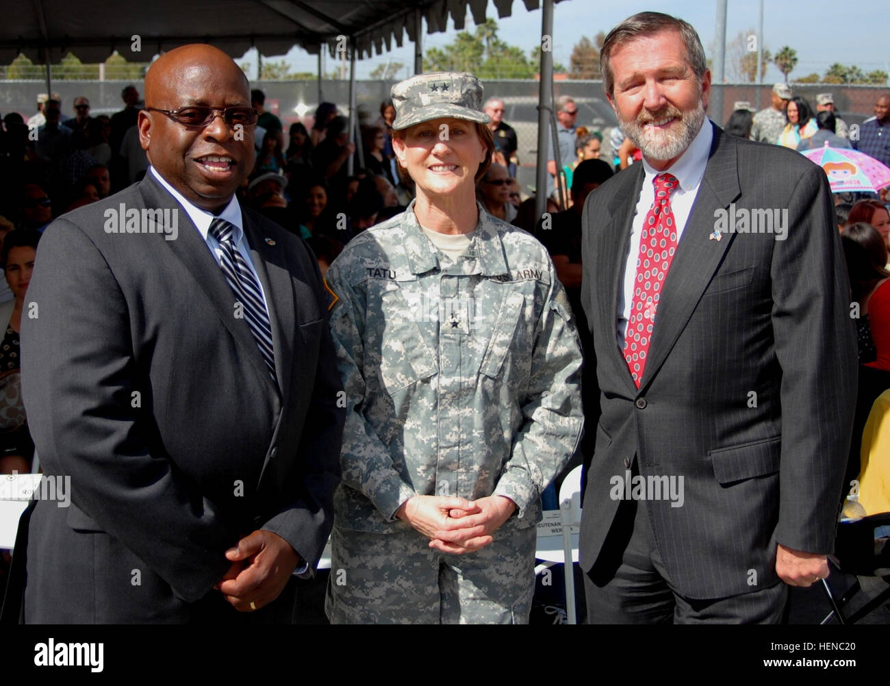From left to right, Al Murray, mayor of Tustin, Maj. Gen. Megan P. Tatu ...