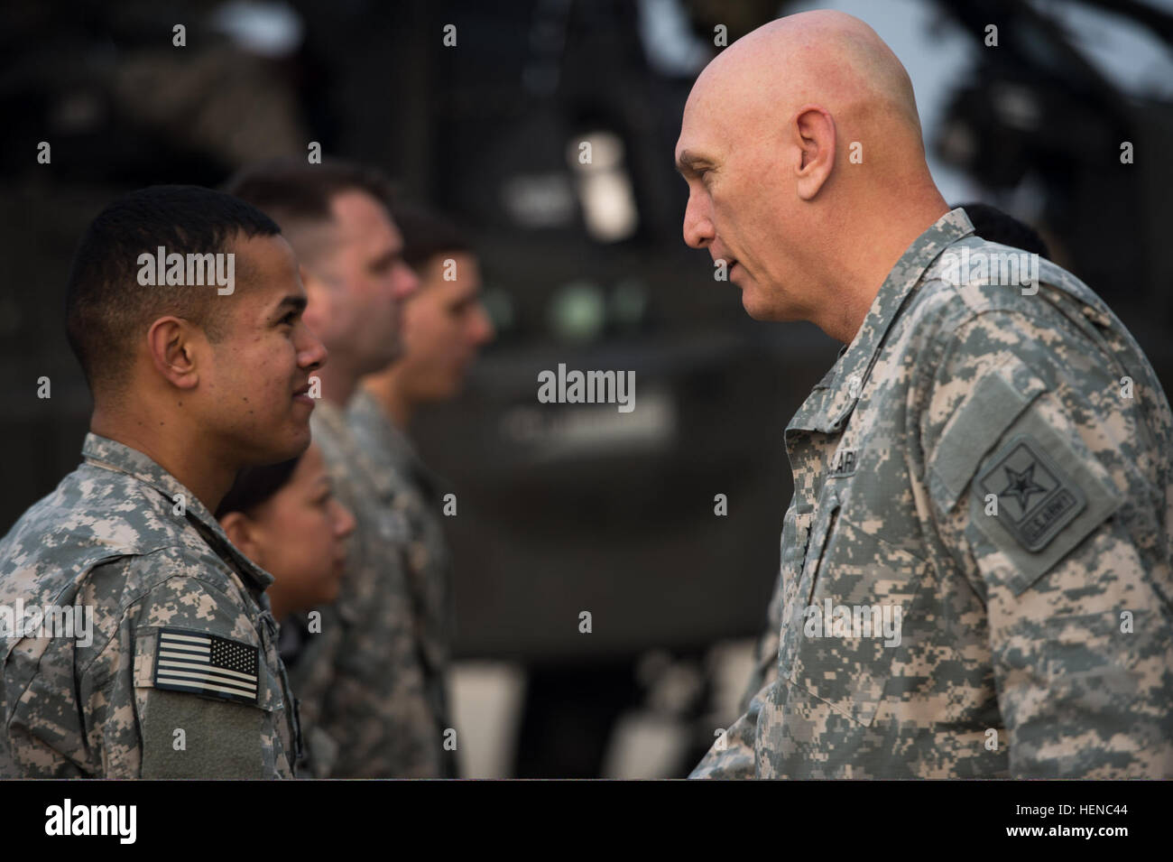 A U.S. Soldier assigned to the 4th Squadron, 6th Cavalry Regiment, 16th ...