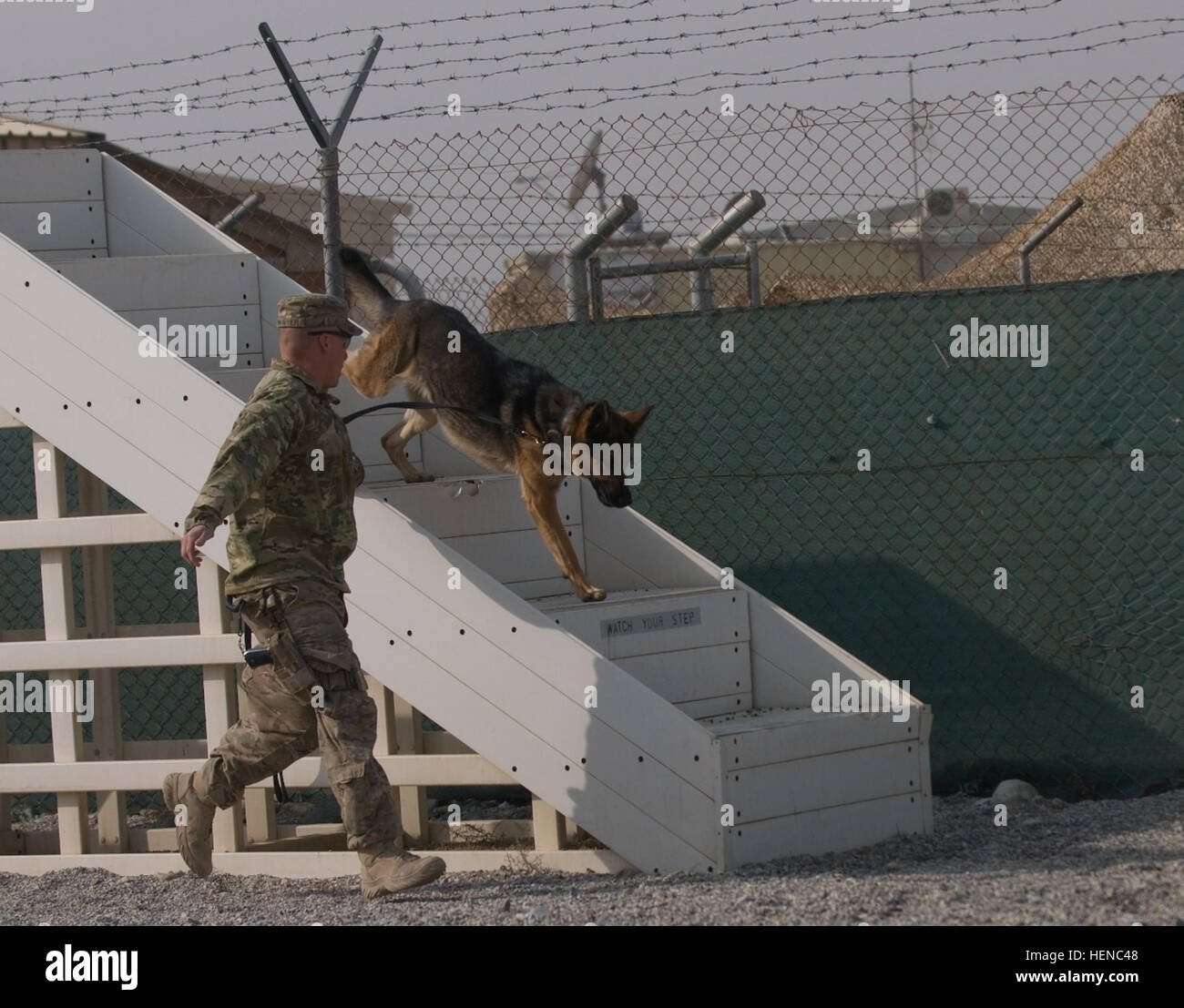 Pfc. Gabriel Sawyer, a tactical explosive detection dog handler with ...