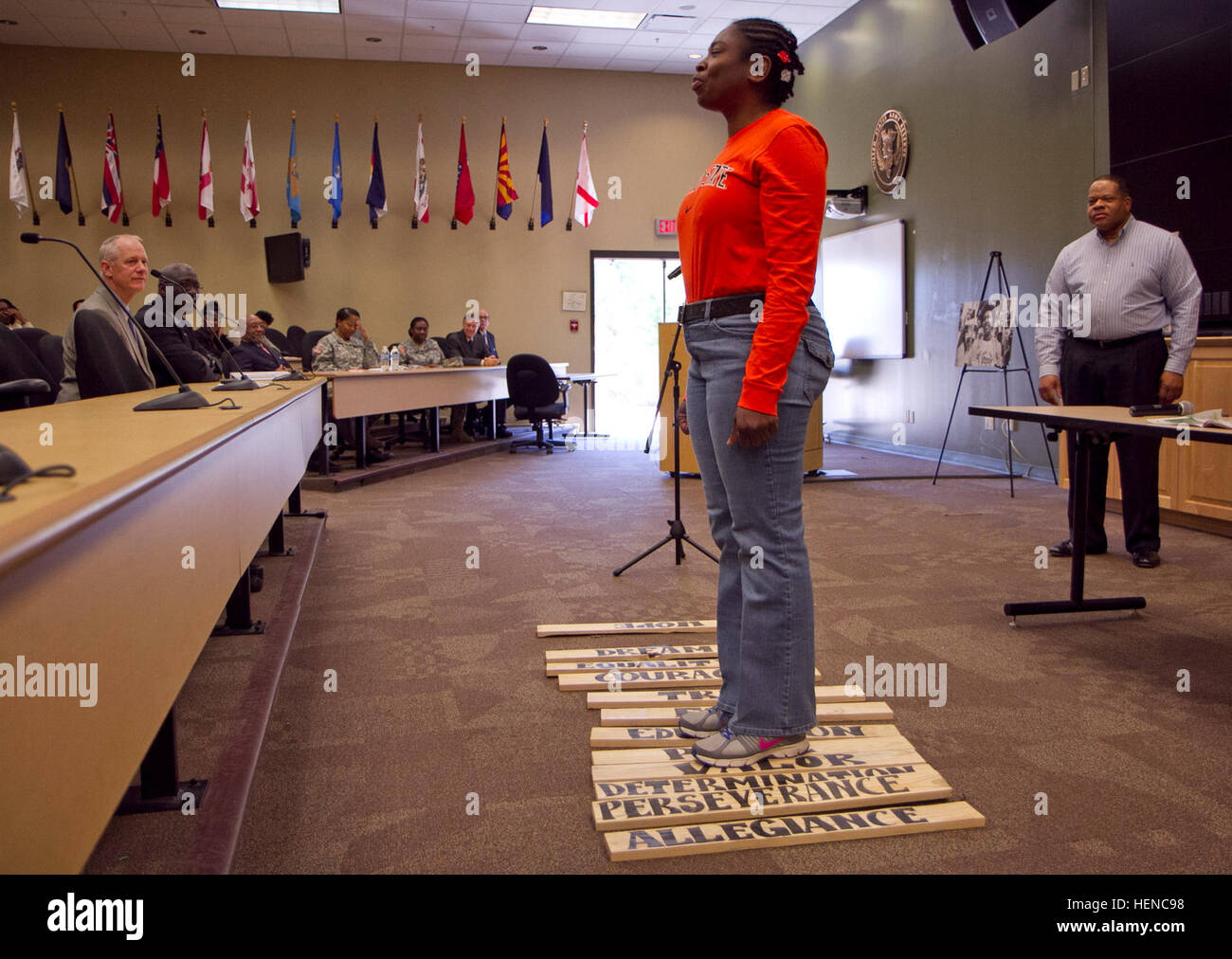 Staff Sgt. Sharon Levins stands on the "bridge" to civil rights ...