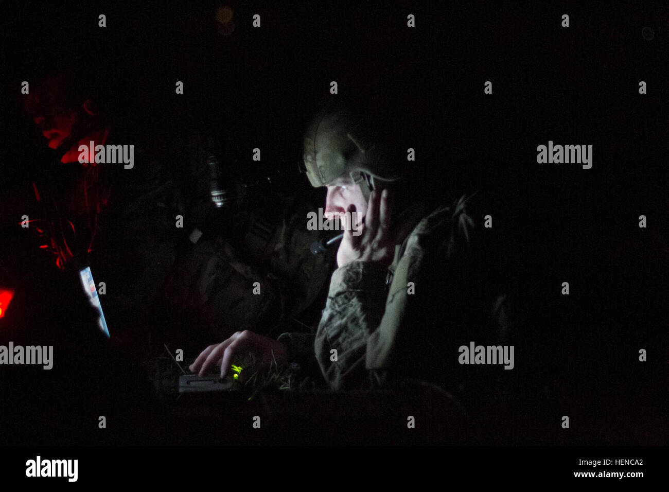 A U.S. Army Ranger from Headquarters and Headquarters Company, 3rd ...