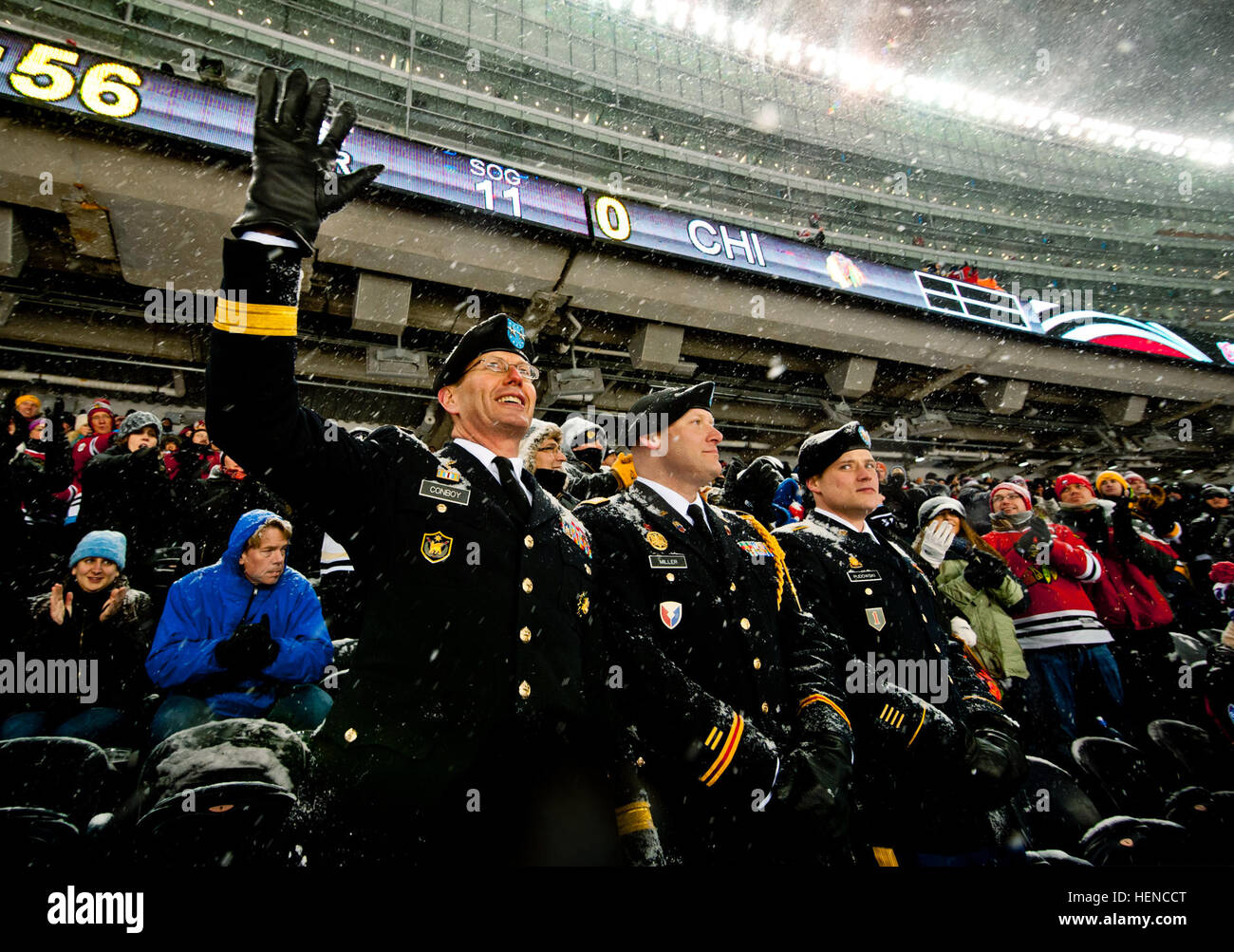 U.S. Army Maj. Gen. David J. Conboy, left, the commander of the 416th ...