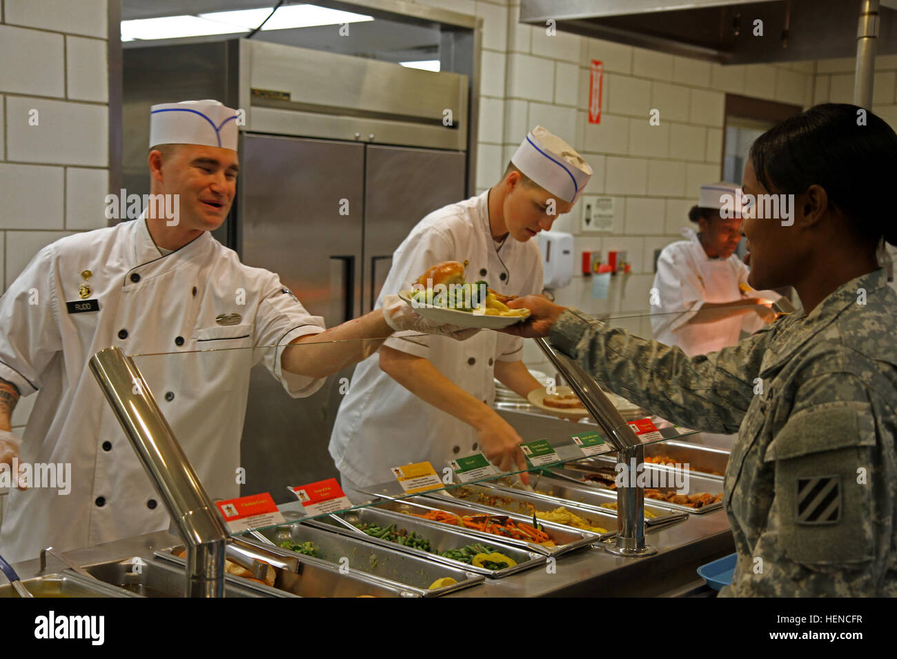 Spc. Larry Rudd, a cook from Opelika, Ala., with the 1st Battalion ...
