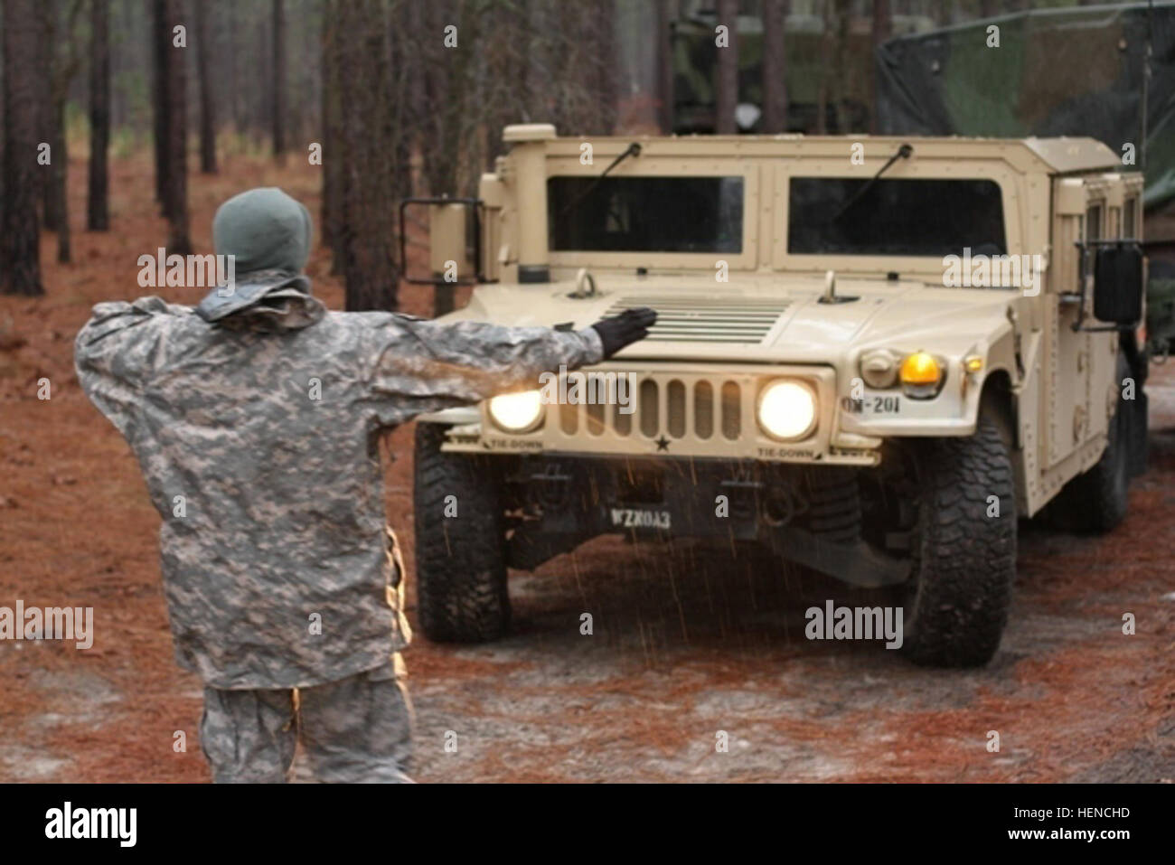 A soldier from the 362nd Quartermaster Battalion, 143rd Expeditionary ...