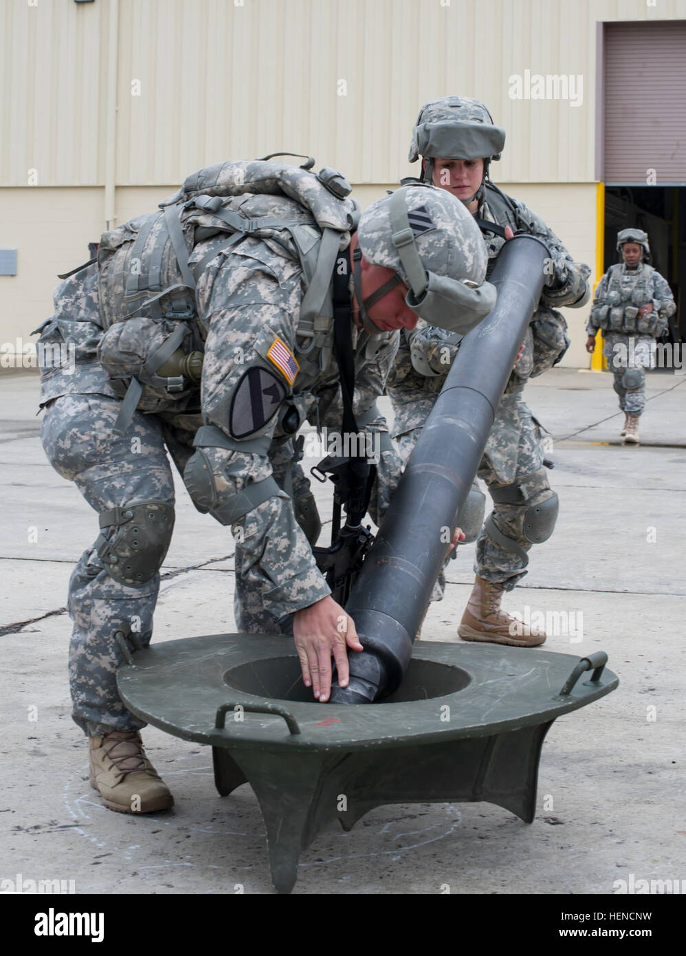 Soldiers from Mortarman Platoon, 1st Battalion, 30th Infantry Regiment ...