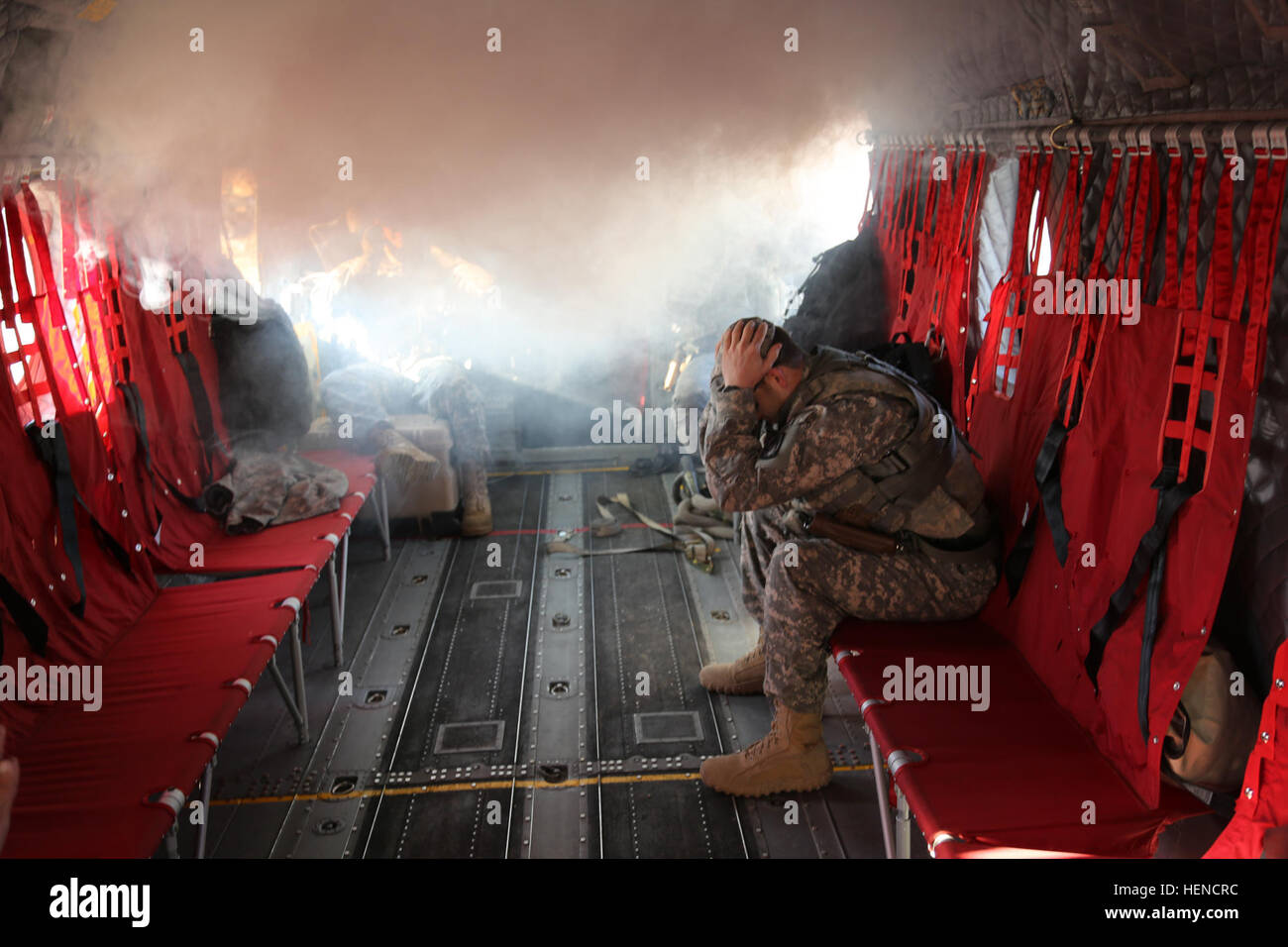 U.S. Soldiers of Bravo Company, 5th Battalion, 158th Aviation Regiment ...