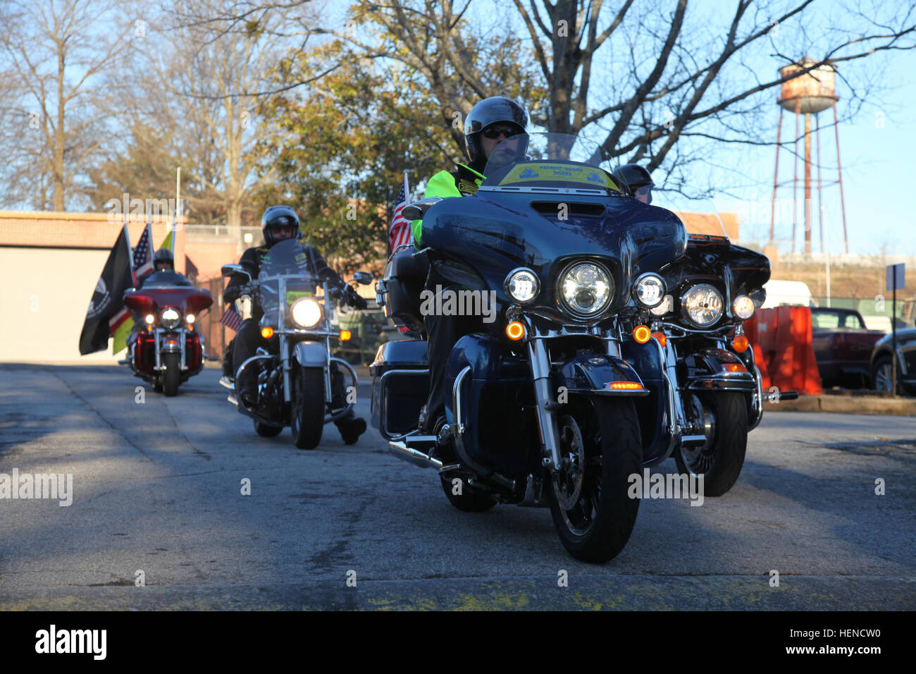 A group of retired veterans, a part of the Combat Vets Association 25-3 ...