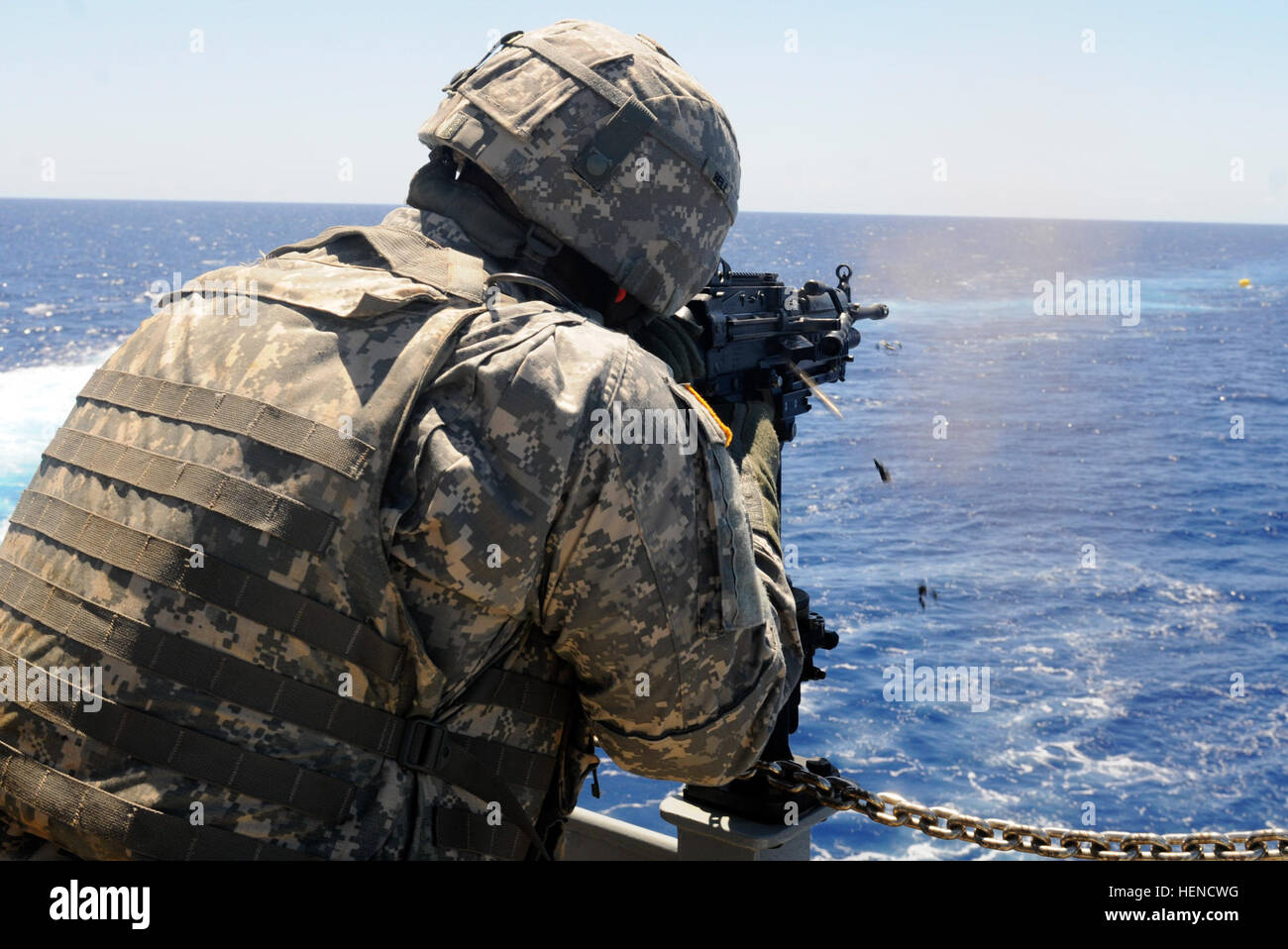 Spc. Ralphaul Bell, basic engineman, 163rd Transportation Detachment ...