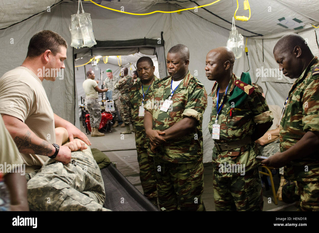 Soldiers with 3rd Medical Command show African partners medical ...