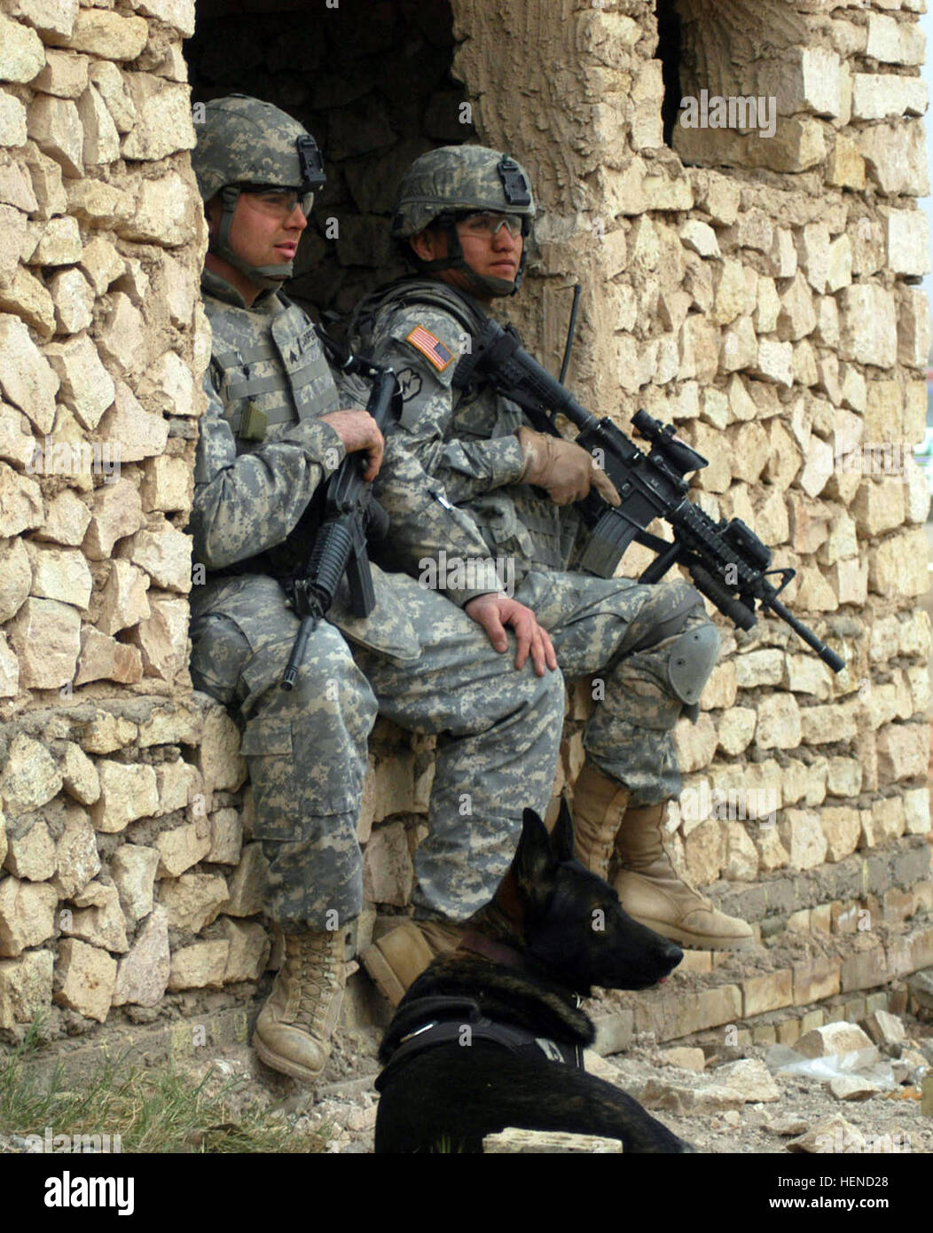 Sgt. Noah Carpenter, a native of Pheonix, and dog handler with Victory ...