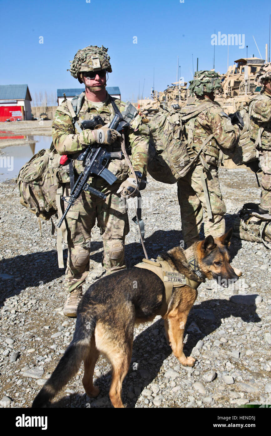 U.S. Army Cpl. Roth, with Alpha Company, Brigade Special Troops ...