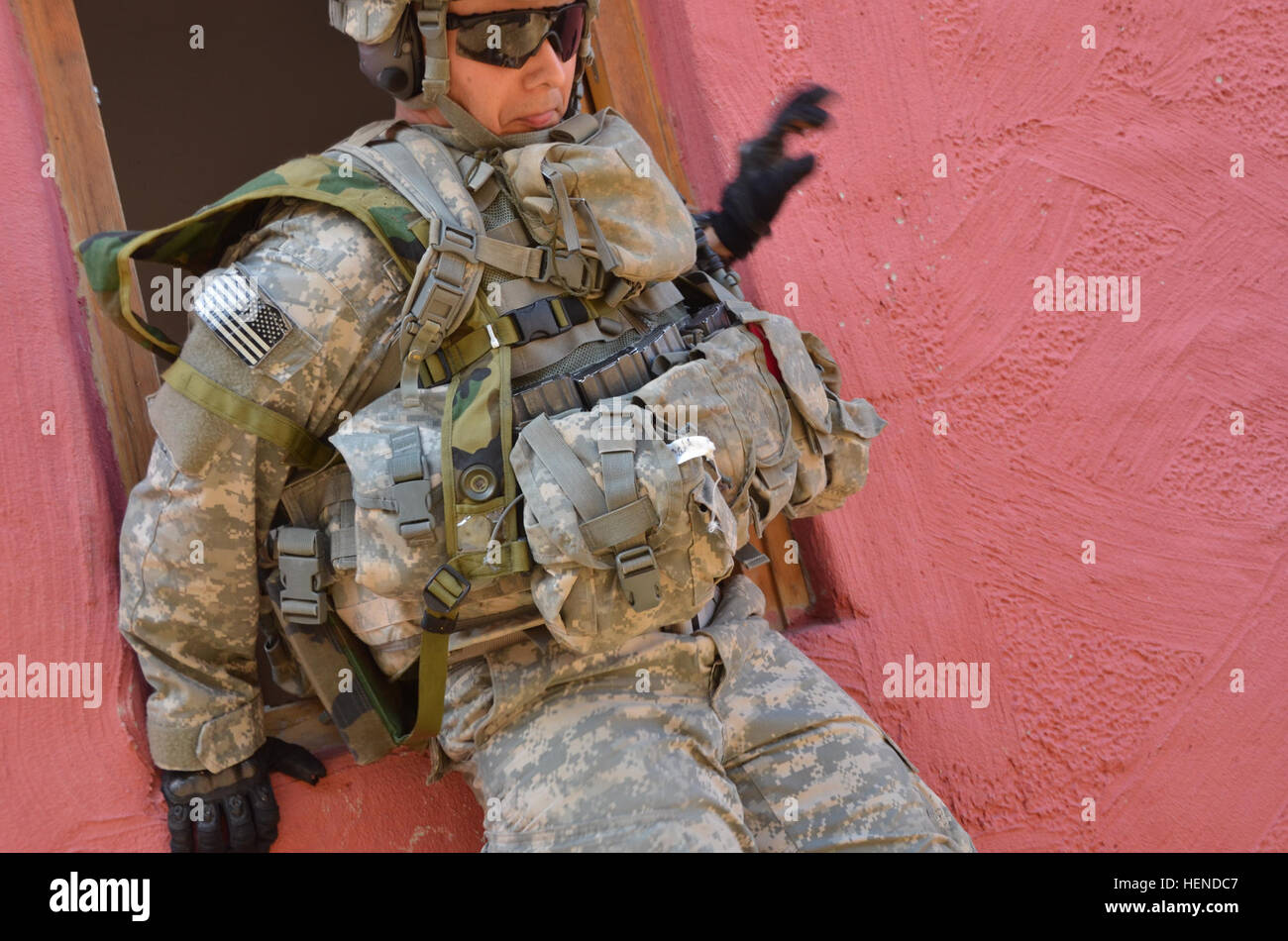 A U.S Soldier of 1st Squadron (Airborne), 91st Cavalry Regiment, 173rd ...