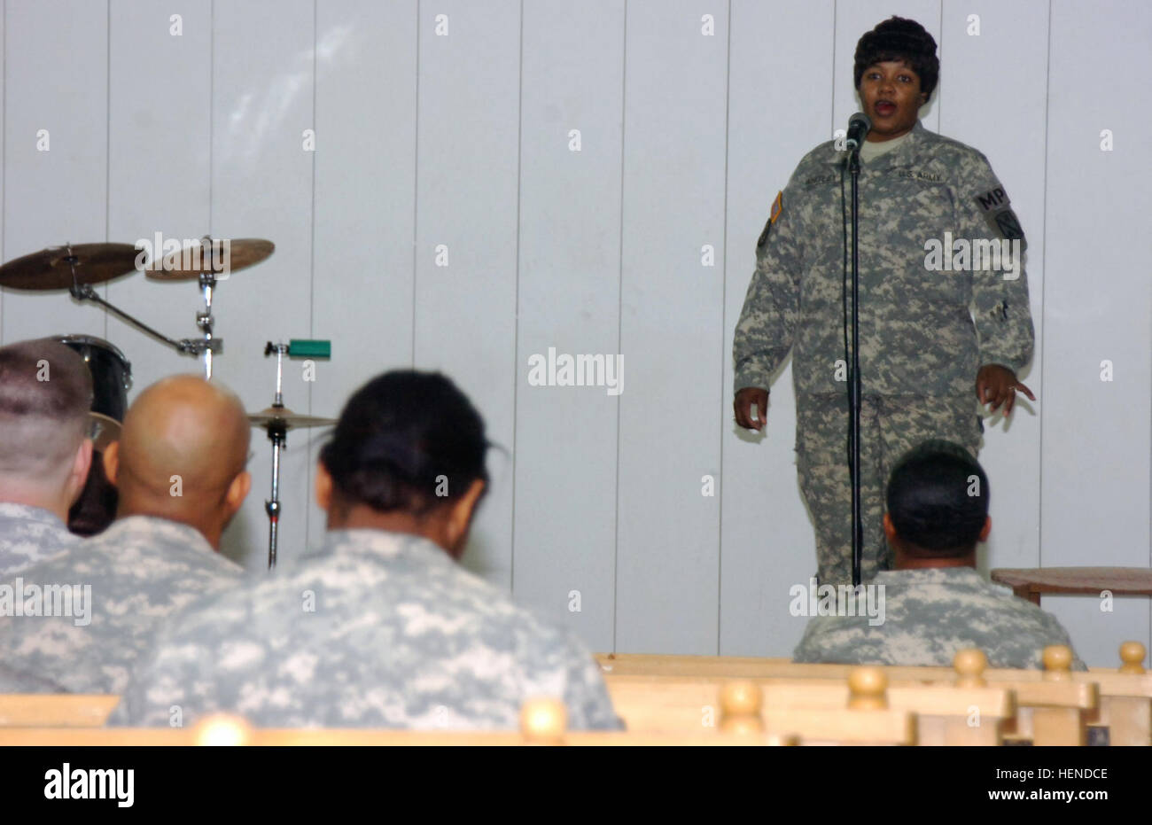 Memorial chapel on forward operating base rustamiyah hi-res stock ...
