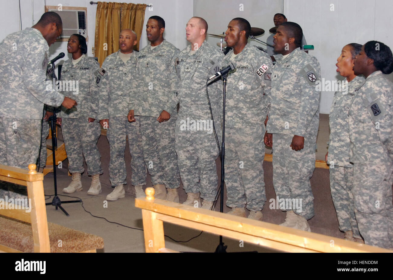 Memorial chapel on forward operating base rustamiyah hi-res stock ...