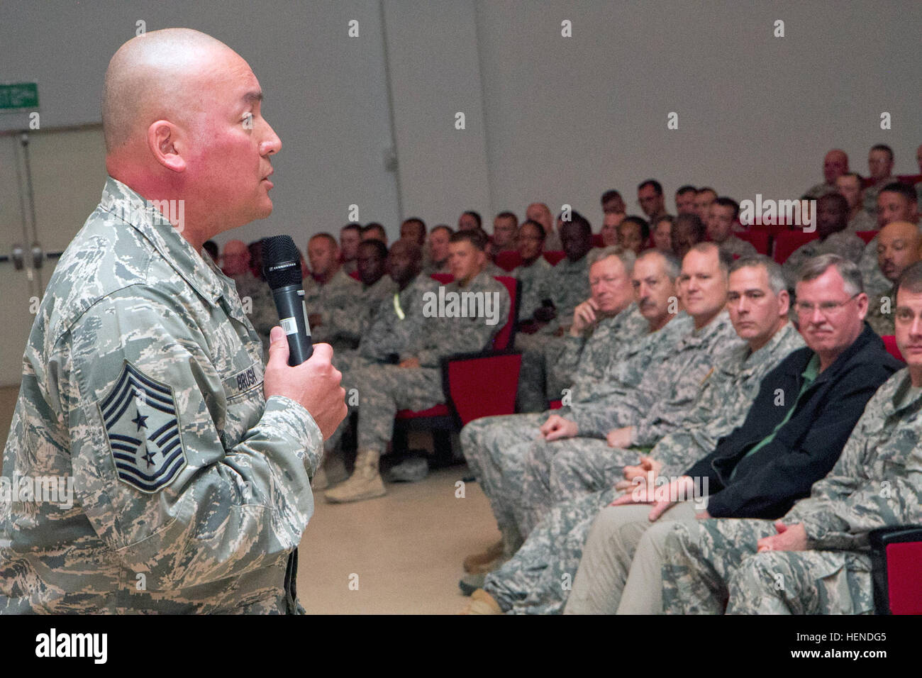 Command Chief Master Sgt. Mitchell Brush, senior enlisted adviser for ...
