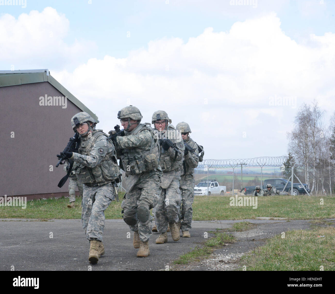 Soldiers assigned to 503rd Infantry Regiment, 173rd Infantry Brigade ...
