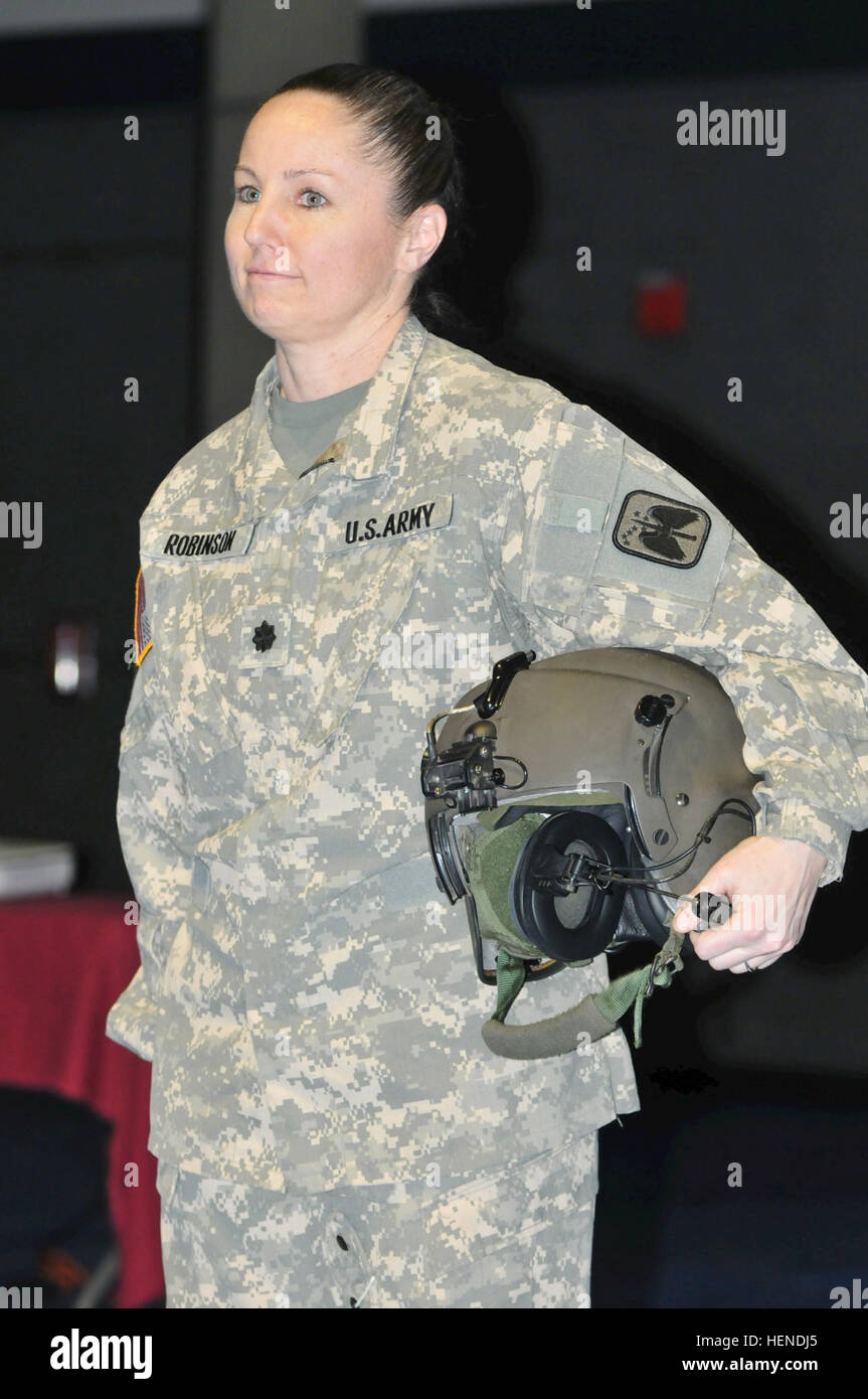 Lt. Col. Lori Robinson, executive officer and Chinook pilot with U.S ...