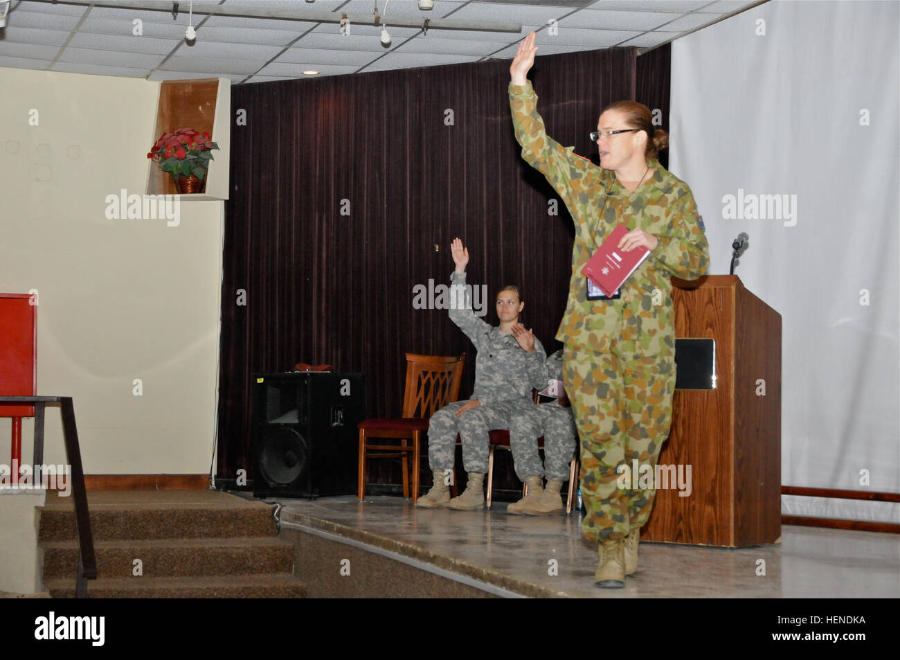 Lt. Col. Nerolie McDonald, Australian contingent commander ...