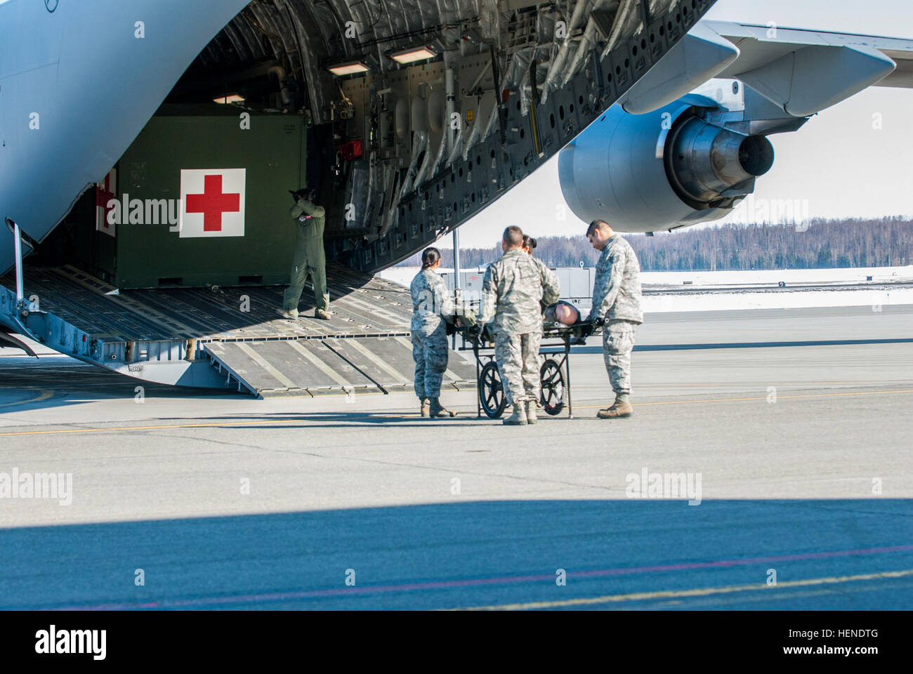 U.S. Air Force personnel transported mannequins from the Disaster ...