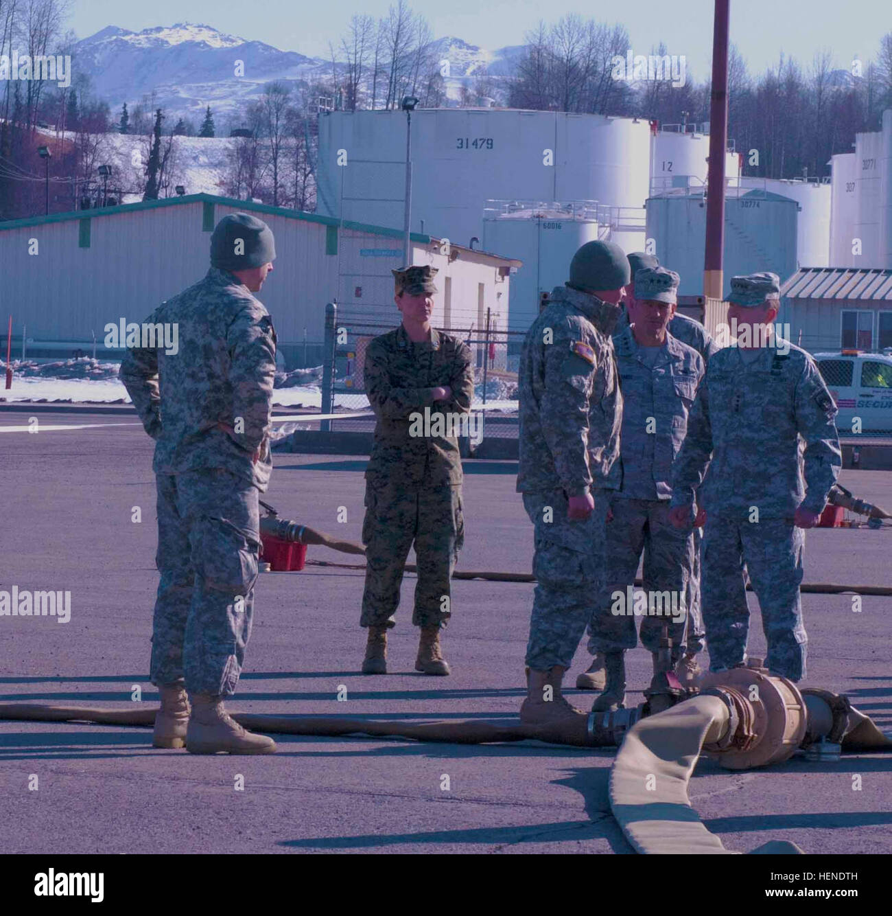 General Charles H. Jacoby, Jr., (far right) fifth Commander of the ...