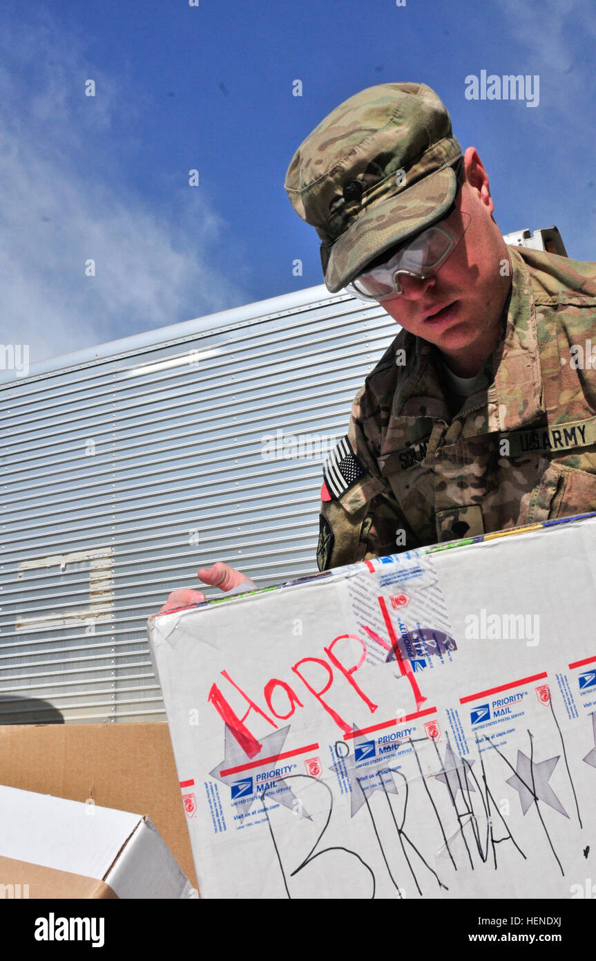 Spc. Mason Schlabs, a Southlake, Texas, native, unit mail clerk ...