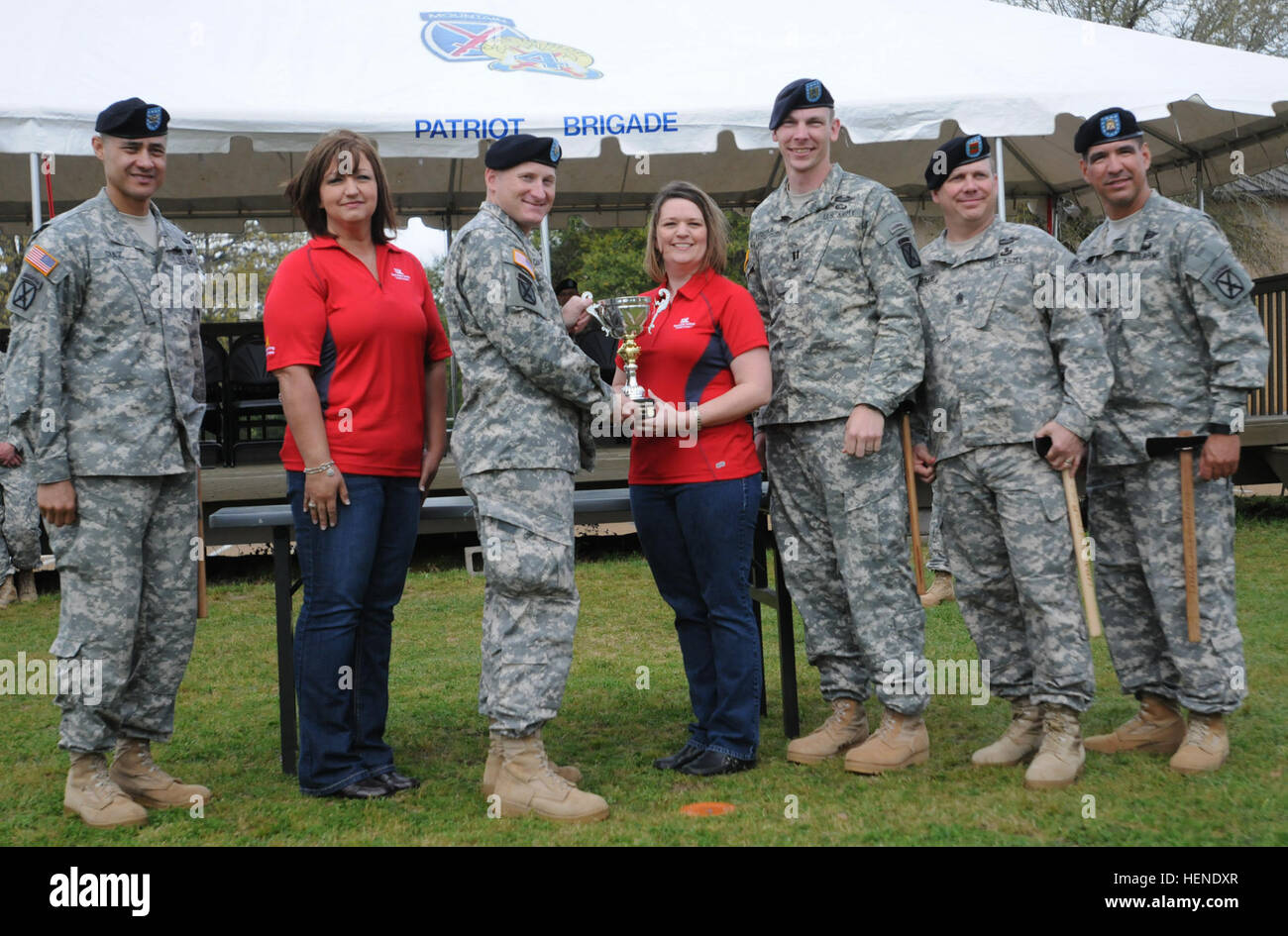 U.S. Army Lt. Col. Paul Cunningham and Command Sgt. Maj. Alan Michaud ...