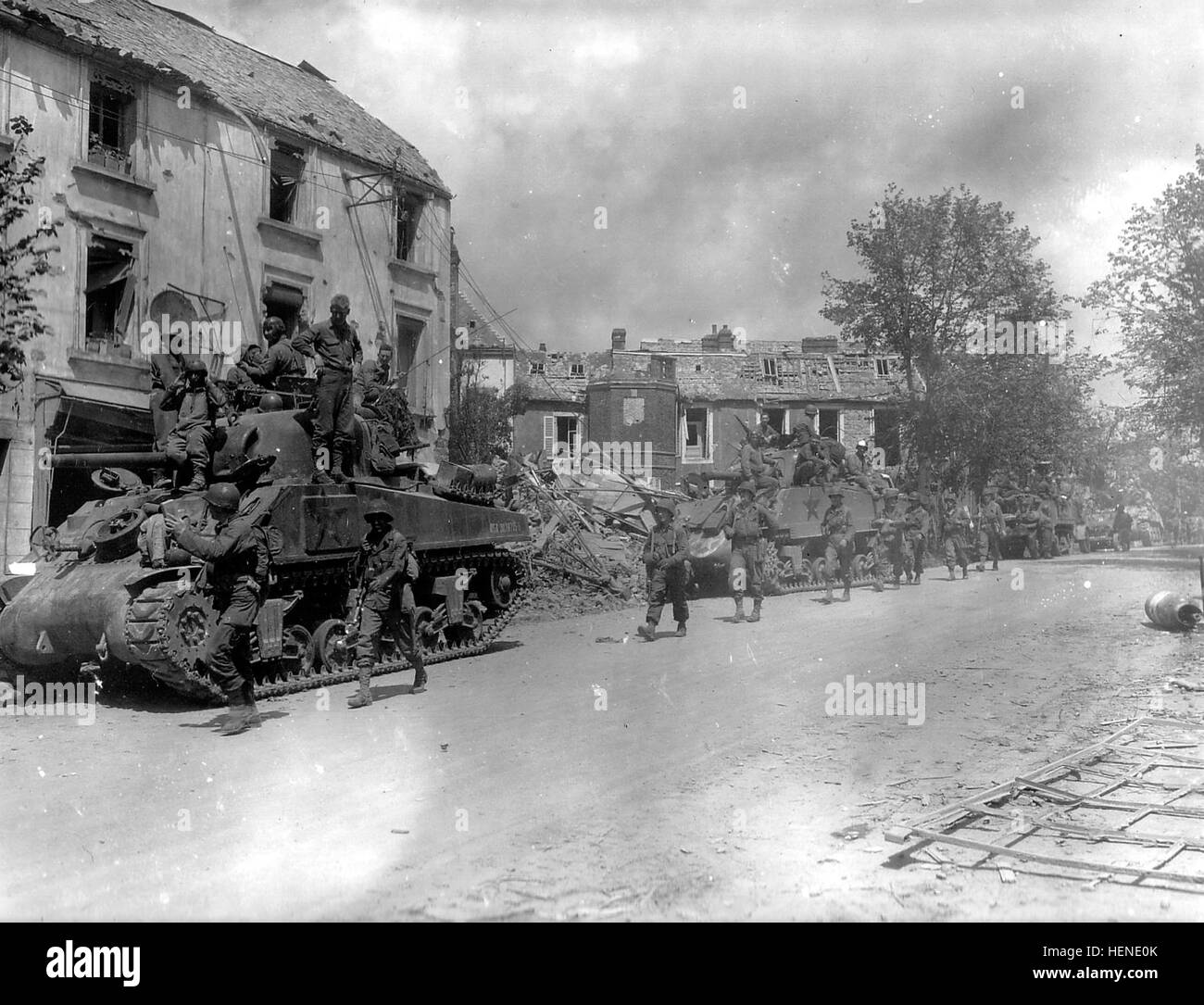 American soldiers from the 357th Infantry Regiment, 90th Infantry ...