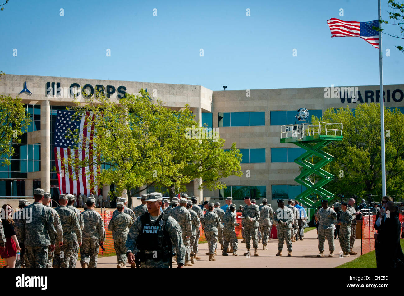 U.S. Army Soldiers with the 49th Transportation Movement Battalion file ...
