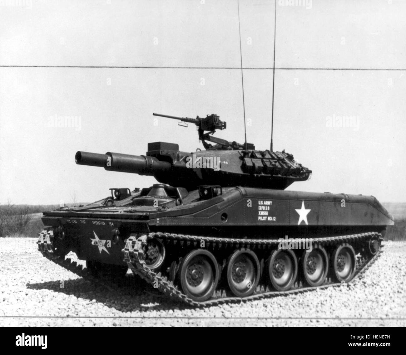 M551 Sheridan Tank Presentation Stock Photo - Alamy