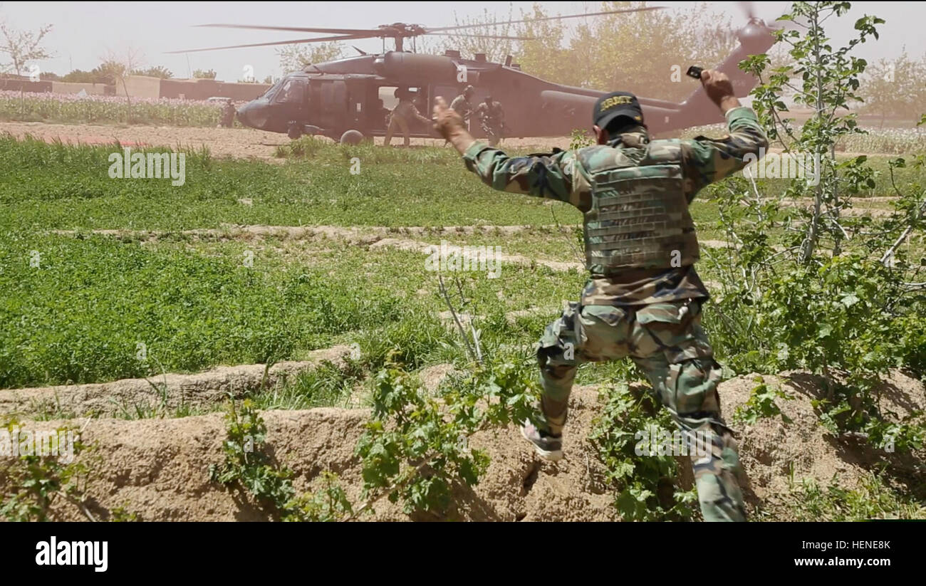An Afghan National Army commando with the 3rd Tolai, 3rd Special ...