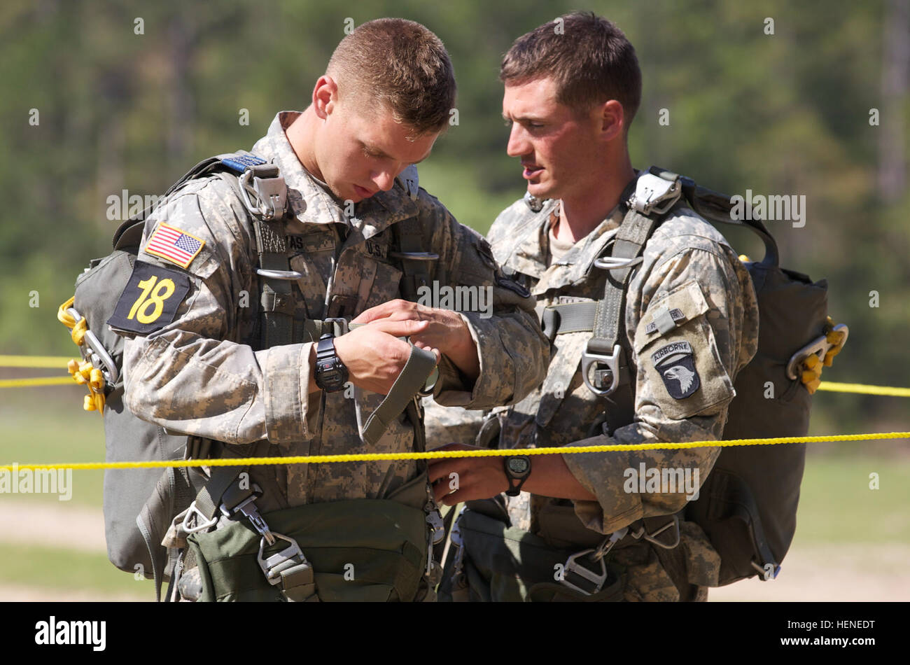 U.S. Army 1st Lt. Jonathan Brege (right) and 1st Lt. Jeffery Ivas (left ...