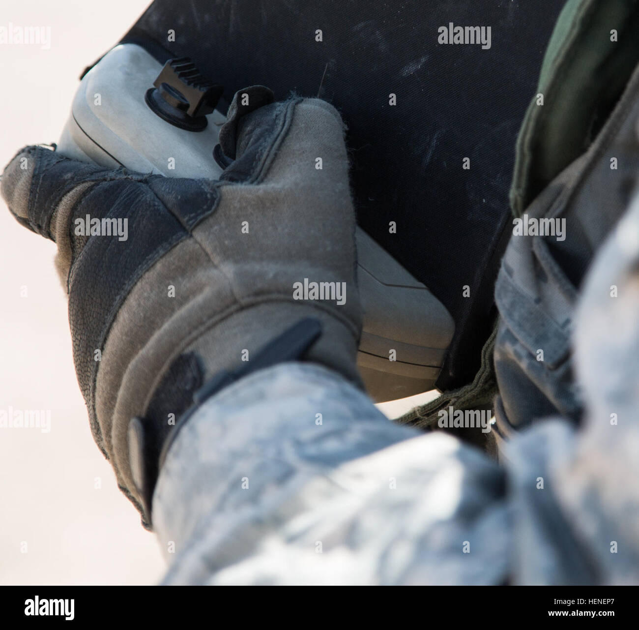 A U.S. Army Soldier, assigned to 977th Military Police Company, 97th ...