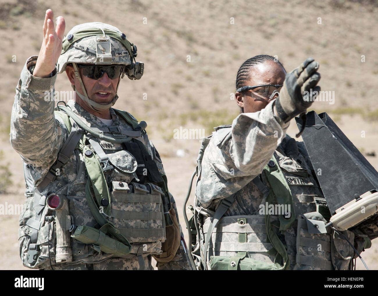 FORT IRWIN, Calif. - A U.S. Army noncommissioned officer, assigned to ...