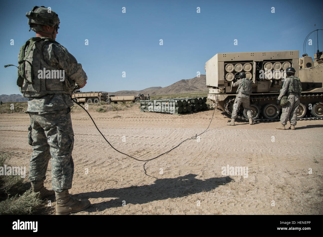 FORT IRWIN, Calif. - A U.S. Army Soldier, assigned to Alpha Company ...