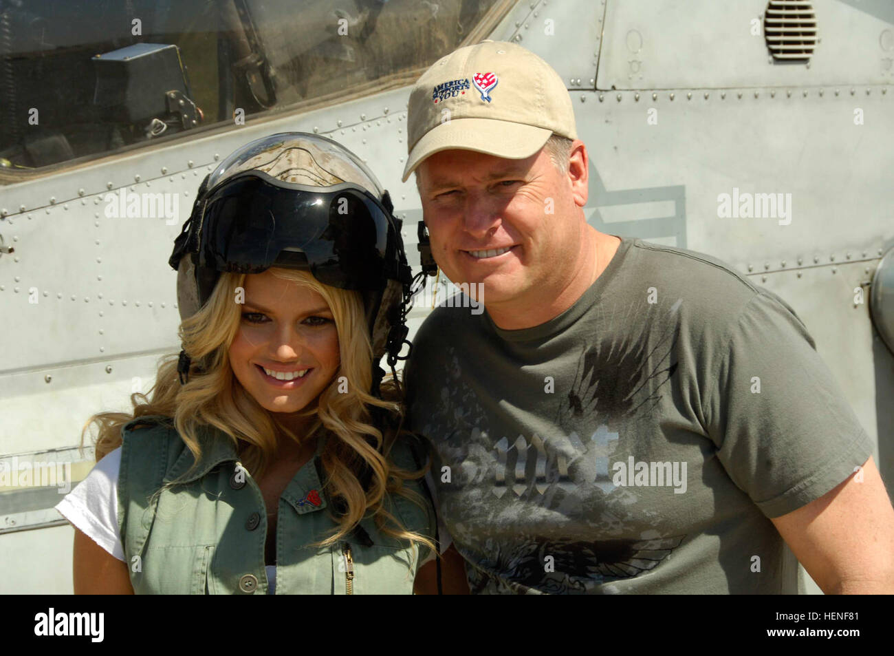 International superstar Jessica Simpson and her father, Joe, pose for a ...