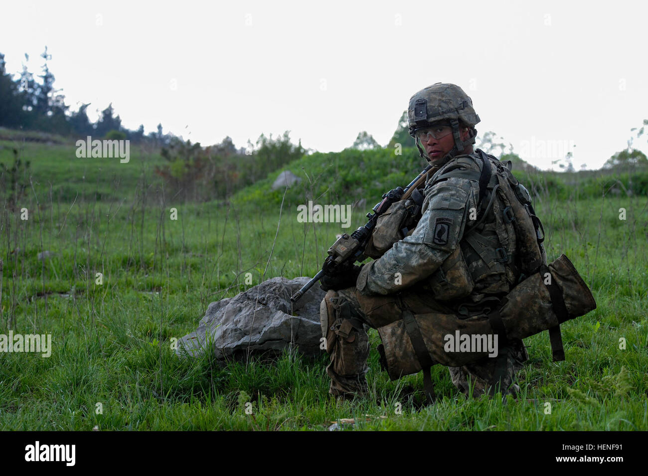 U.S. Army Cpl. Armando D. Butler, a paratrooper assigned to 2nd ...