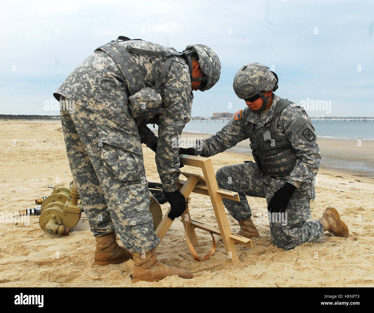 Pfc. Soapy Ifopo and Pfc. Tiare Aguilar of the 348th Quartermaster ...