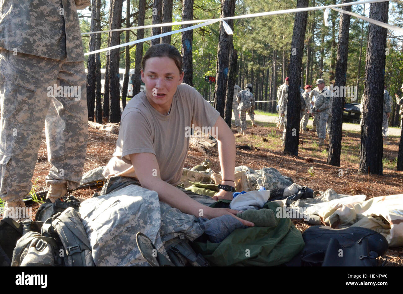 A U.S. Army medic assigned to the 118th Military Police Company, 503rd ...