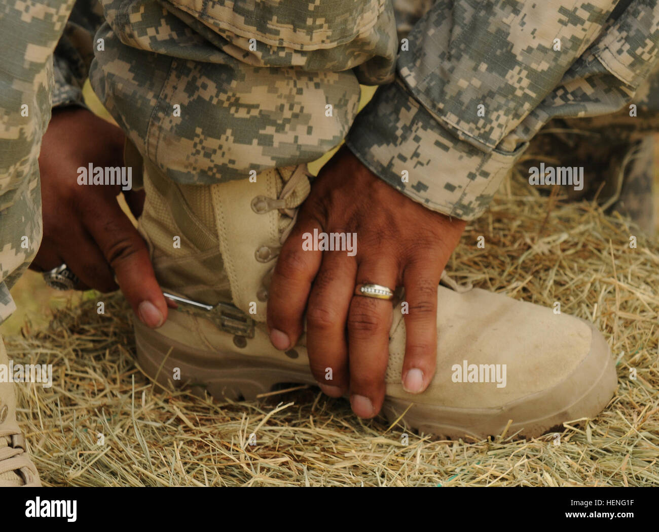 Pfc. Kamran Saunders with the 2nd Brigade Special Troops Battalion ...
