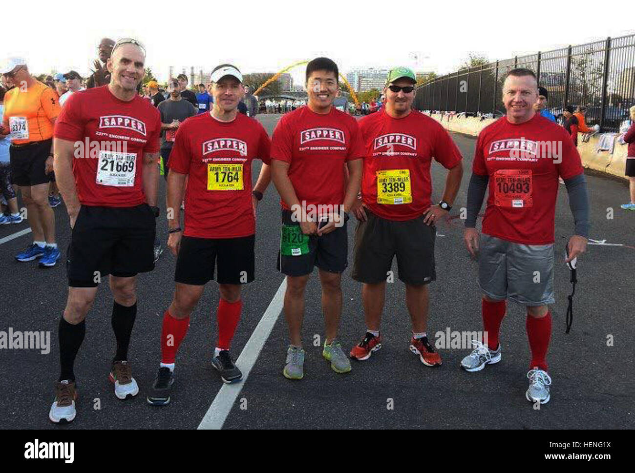 Five Soldiers from the West Point-based 237th Engineer Company, 276th ...