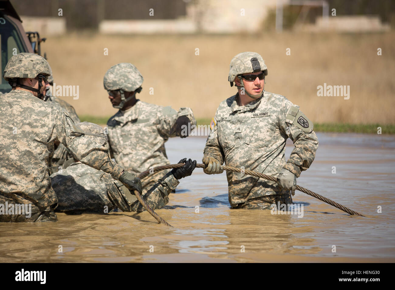 U.S. Army Sgt. Christopher Smith, 443rd Transportation Company, Omaha ...