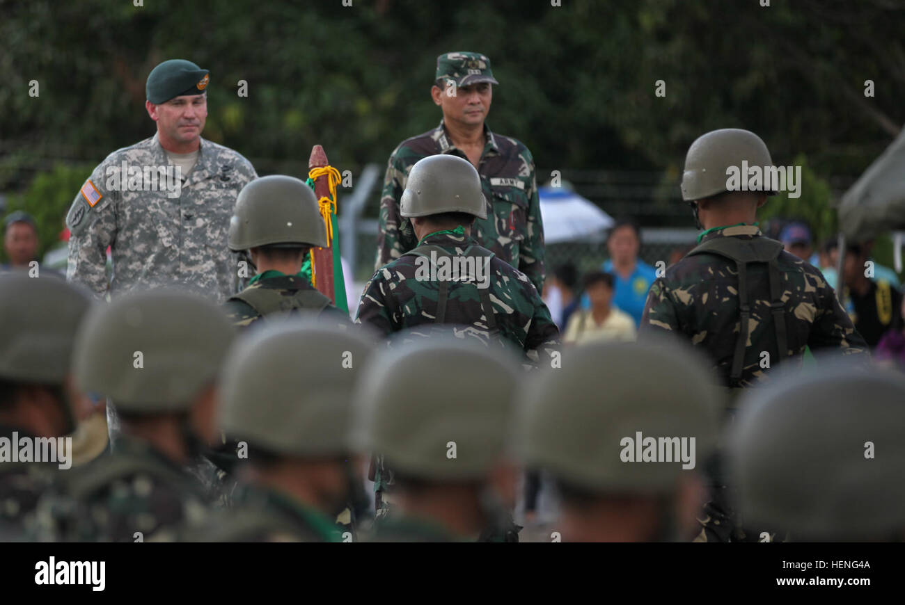 Philippine Army Col. Ronald Villanueva, Chief of Staff of the 7th ...