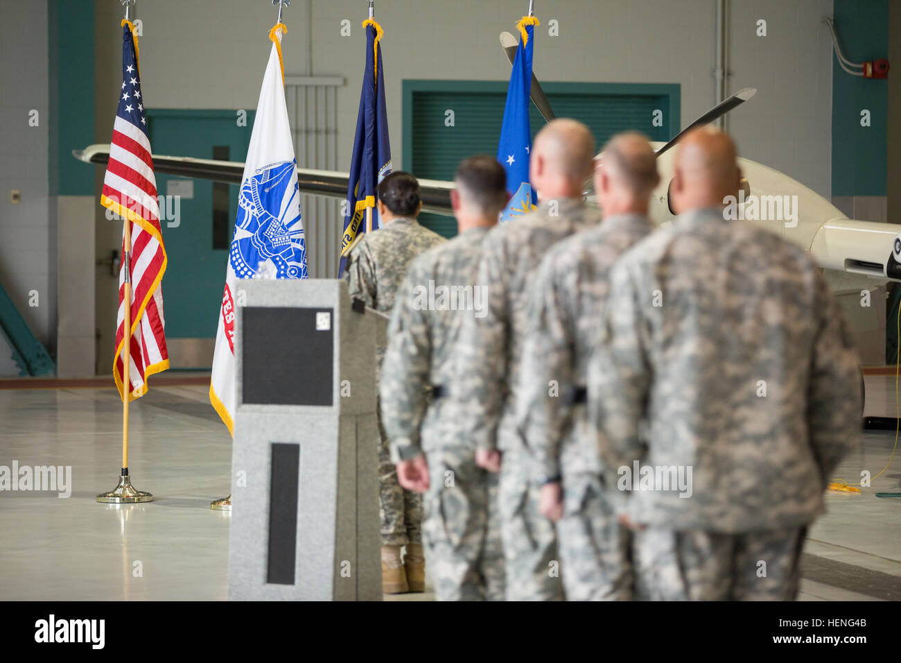 Front to rear, U.S. Army Maj. Gen. Bryan Kelley, Commanding General of ...