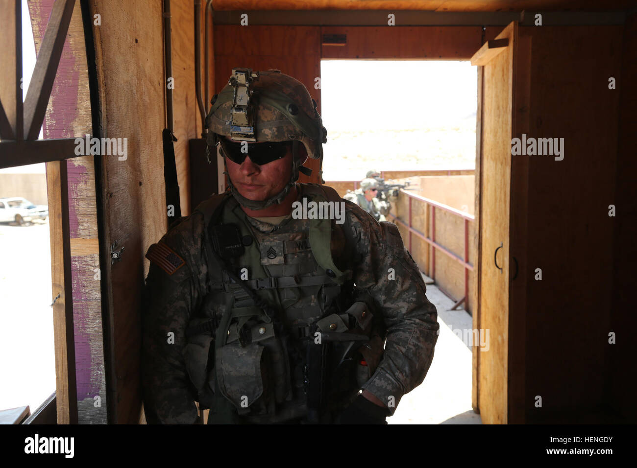 U.S. Army Staff Sgt. Andrew Wiley from the A Company, 1st Battalion ...