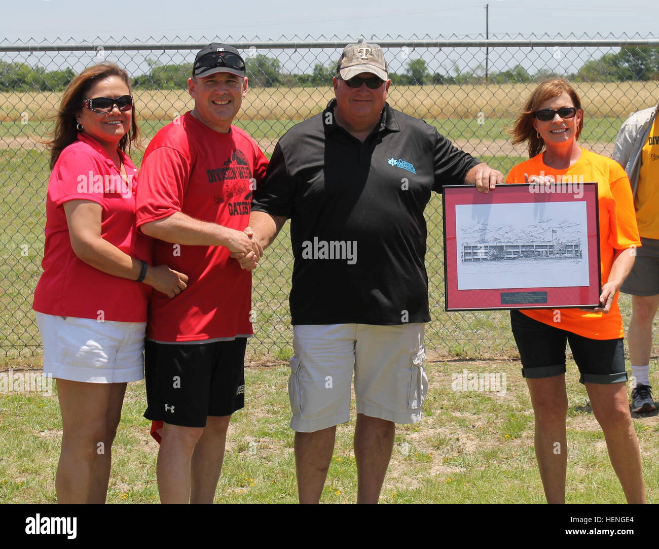 First Army Division West's Maj. Gen. Warren E. Phipps, Jr., second from ...