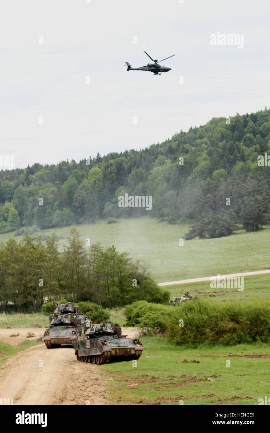 Soldiers from Company B, 2nd Battalion, 5th Cavalry Regiment, 1st ...