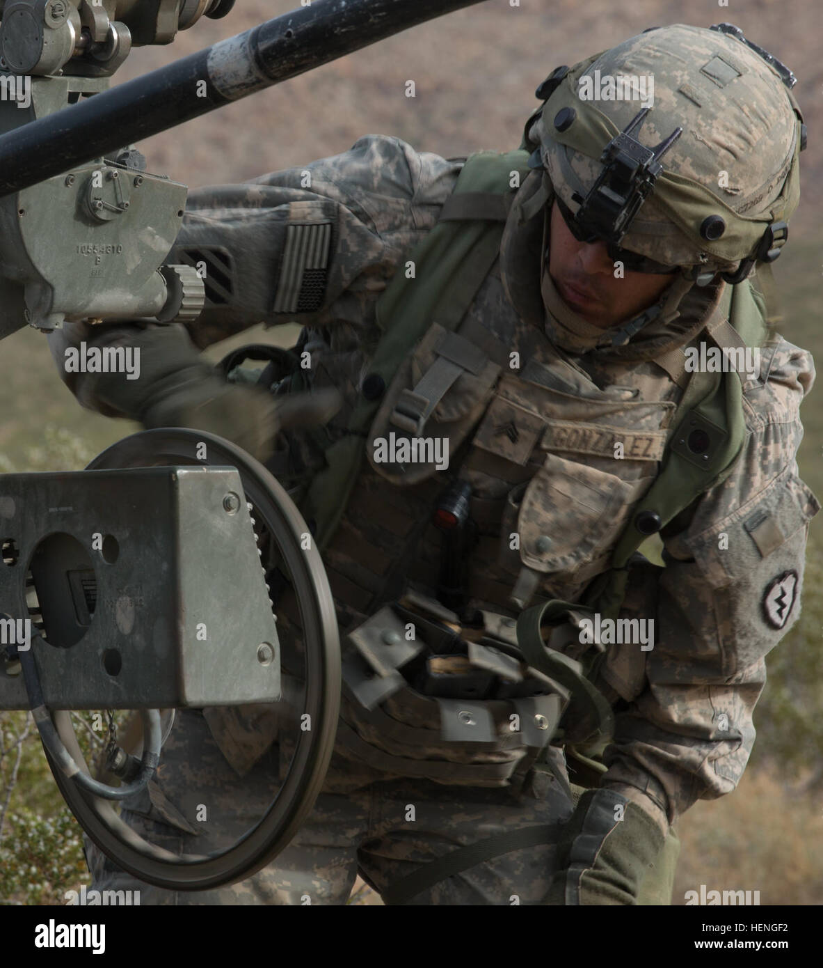 A U.S. Army Soldier, assigned to Charlie Troop, 2nd Battalion, 11th ...